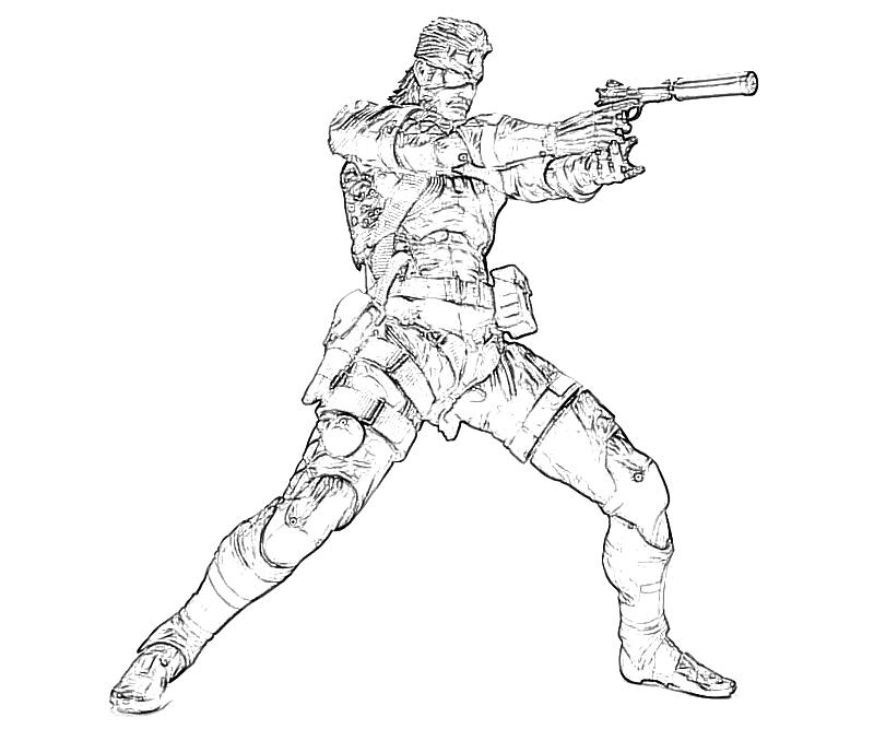 Solid Snake Coloring Pages Desktop HD | Free Coloring Pages Printable ...