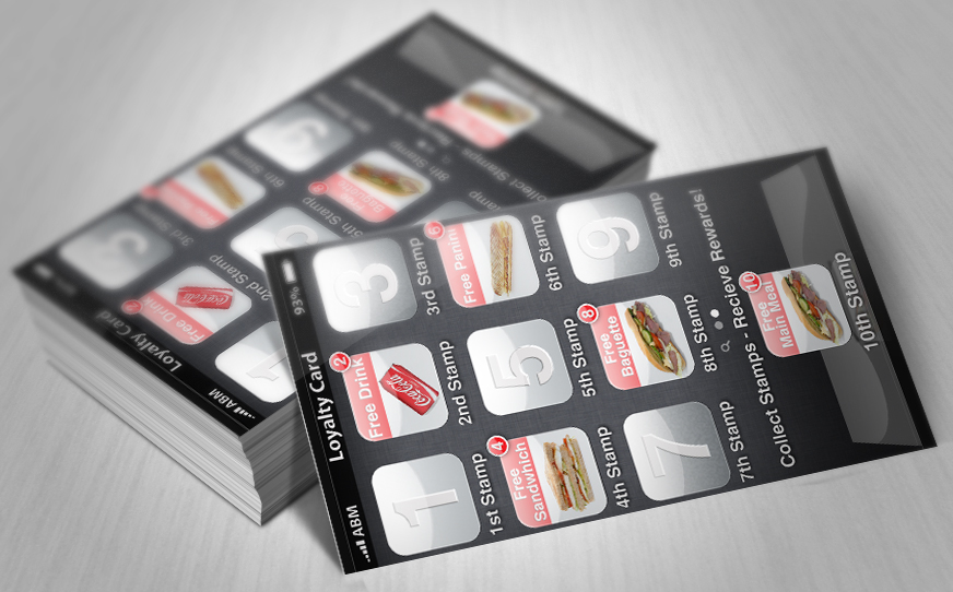 thebacklitbrain...: Loyalty Stamp Card Design