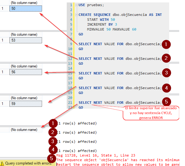 OBJETO SECUENCIA ~ SQL SERVER