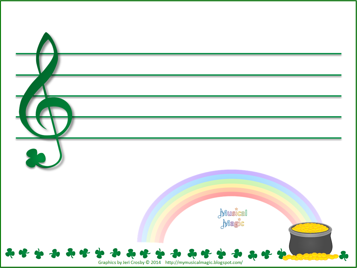 MyMusicalMagic: St. Patrick's Day Note-Spelling & Freebie