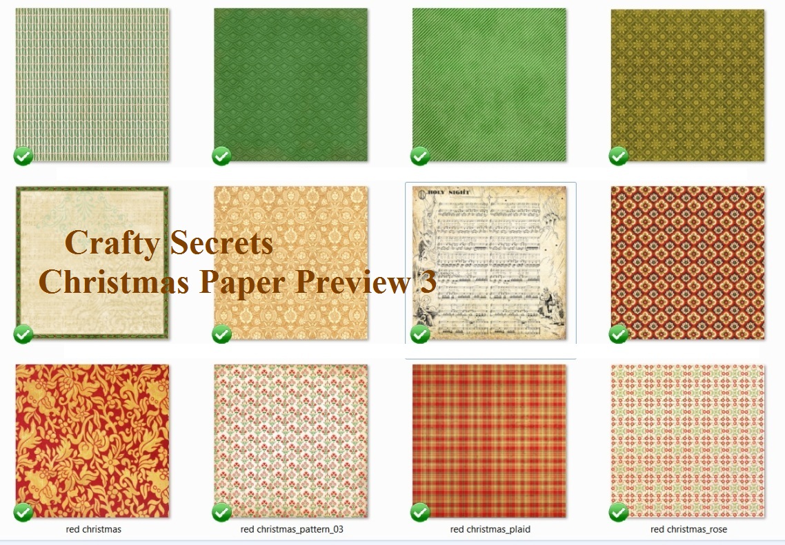 Crafty Secrets Heartwarming Vintage Ideas and Tips: Christmas Paper ...