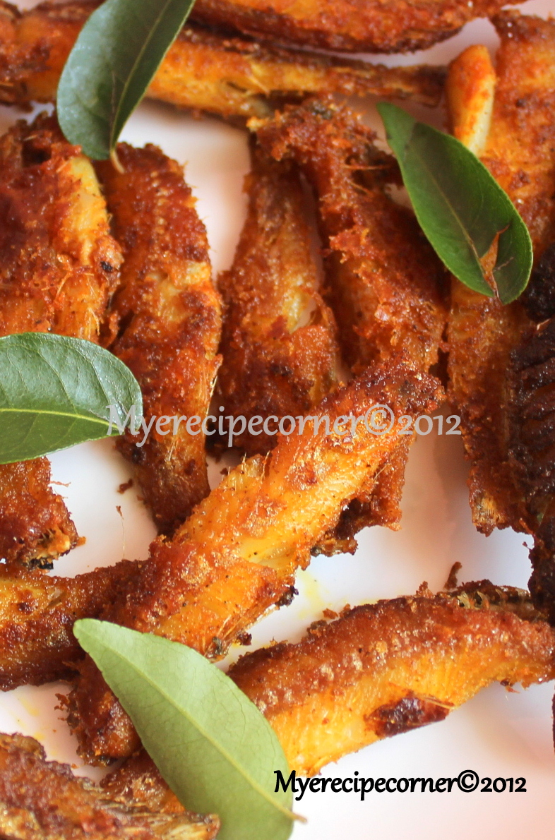 Mye's Kitchen: Nethili Meen 65/ Nethili Meen Varuval