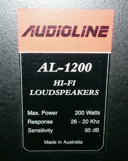 Who wants to be an Audiophile?: Audioline Australian made speakers
