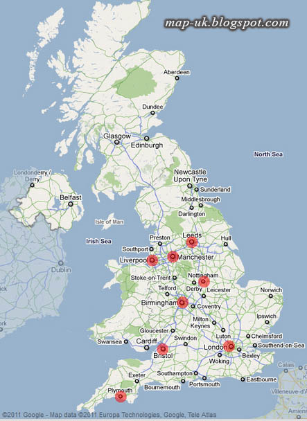Map of UK: Map of UK Political and Region Information