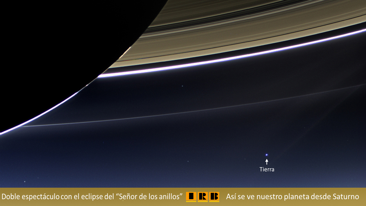 Y así se ve la Tierra desde Saturno