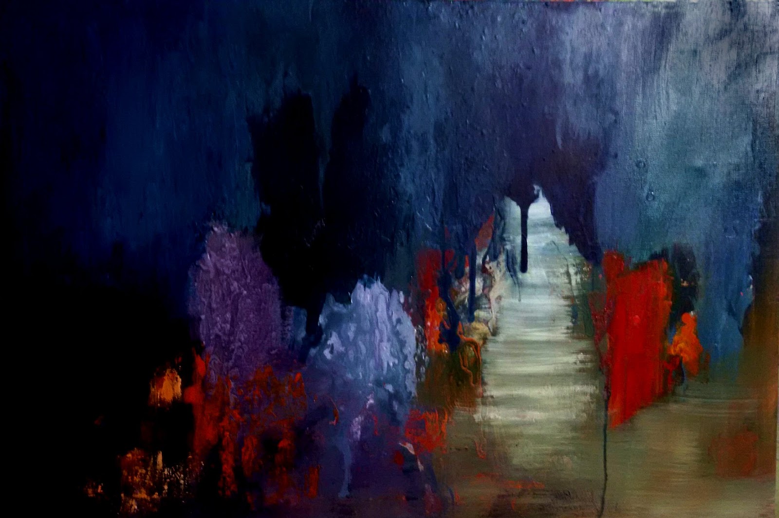 MIS CUADROS (Pintura abstracta): EL AZUL EN LA ABSTRACCIÓN