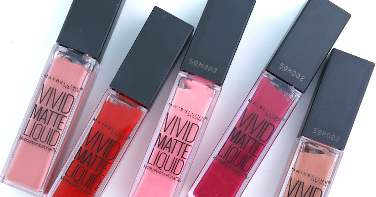 Maybelline Vivid Matte Liquid Lip Color: Review and Swatches | The ...