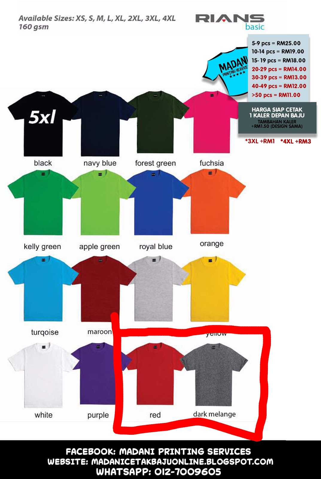 CETAK BAJU ONLINE: JOM TEMPAH TSHIRT PROGRAM MEI 2019 | TSHIRT CSR ...