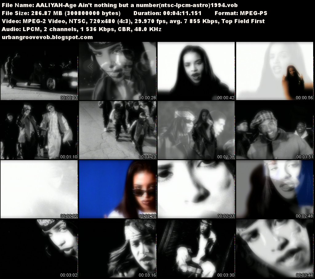 Urban Groove Vob Collection Aaliyah Age Aint Nothing But A Number