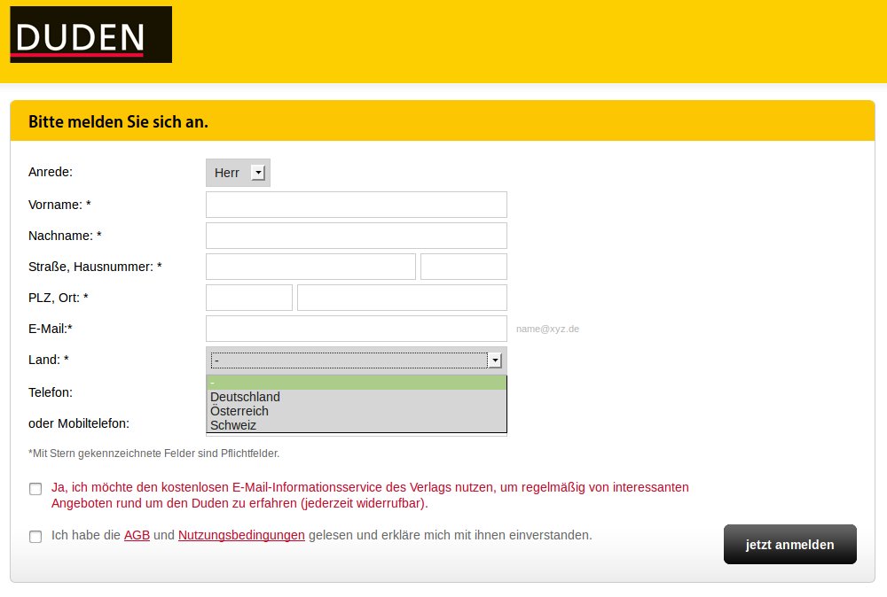 dpfg: Neues Duden-Angebot