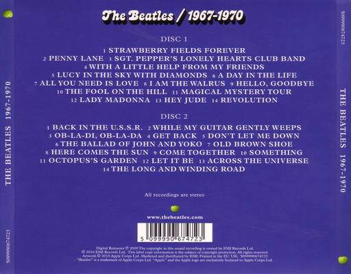 BLOGUE DO LENINE: THE BEATLES - BLUE ALBUM : 1967 / 1970