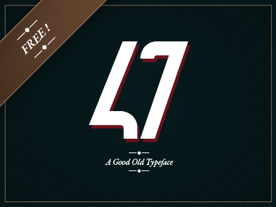 for free font: 47 Font