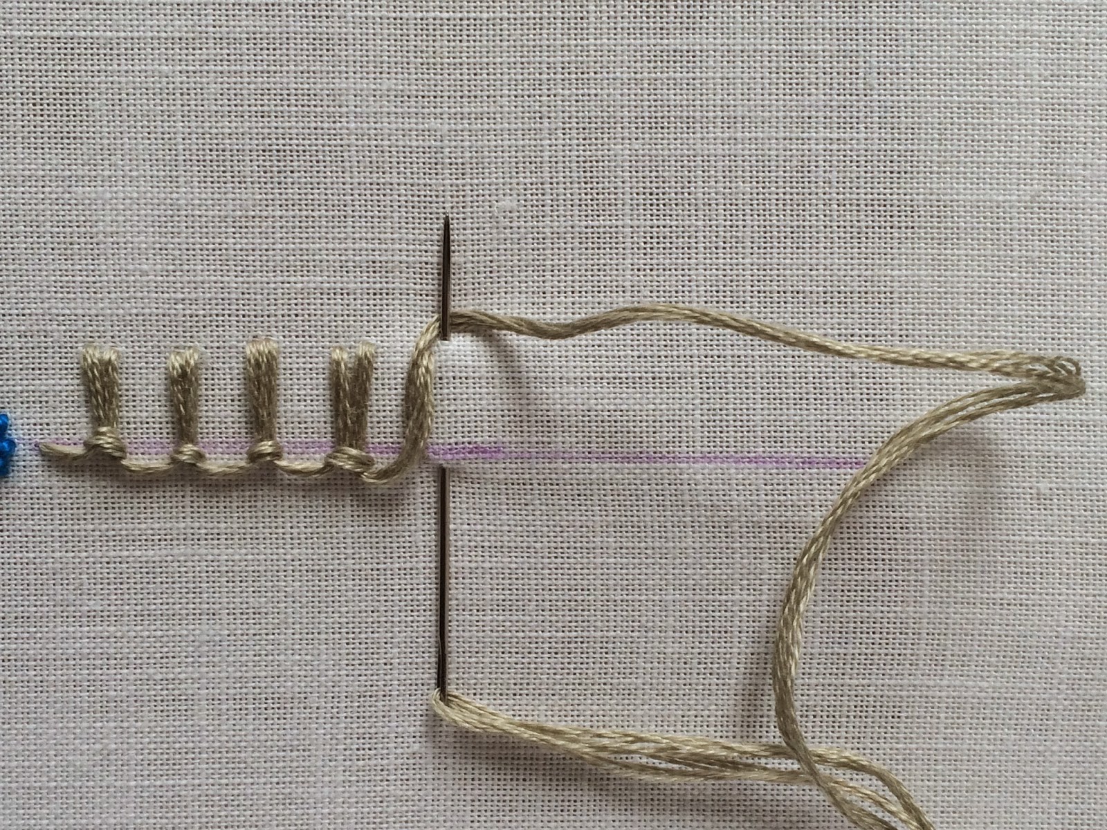 MooshieStitch: Take a Stitch Tuesday #55 - Up & Down Buttonhole Stitch