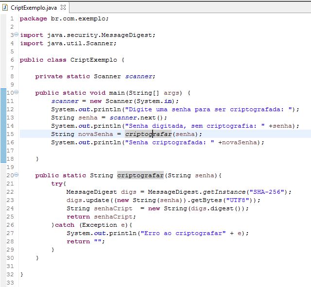 Criptografar senha com Java | HU3TECH