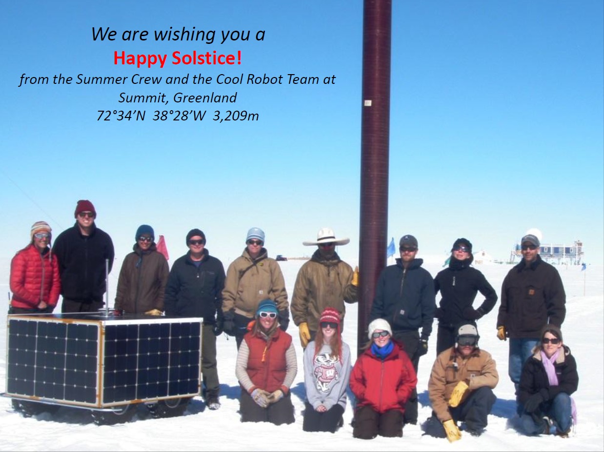 Cool Robot in Greenland 2013: Happy Solstice!