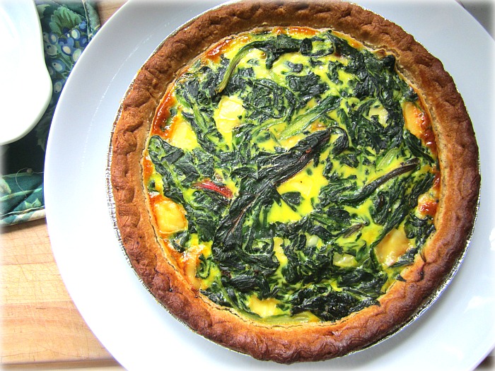 Harvest Spinach & Chard Pie w/ Bacon Jam