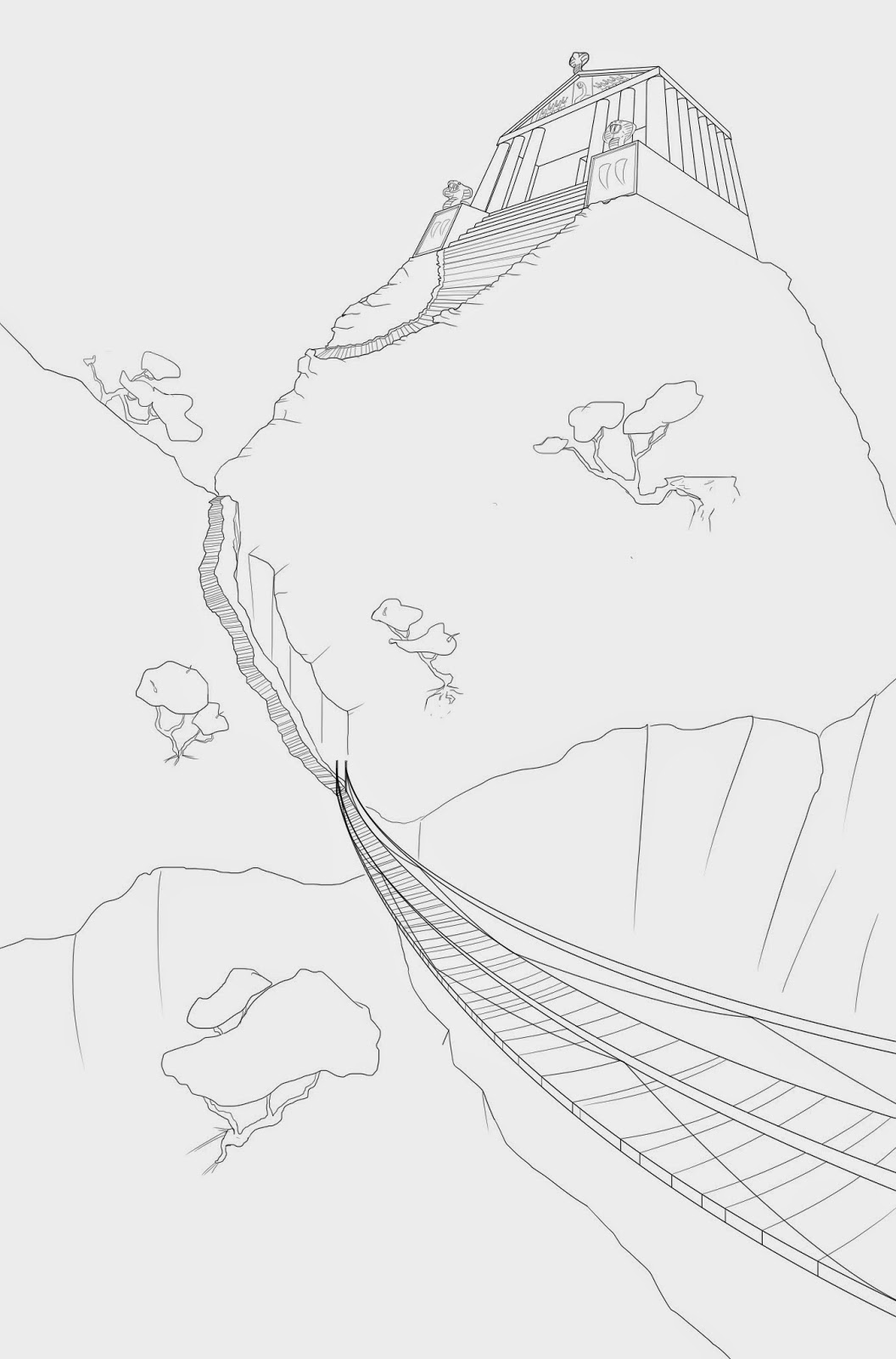 Blog of Perilous Art Endeavor +2: Ancient Temple in Perspective