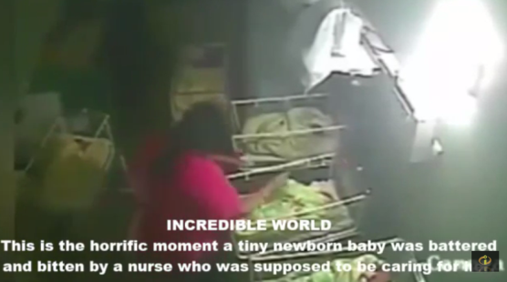 Photos: CCTV footage shows nurse brutally beating newborn baby ...