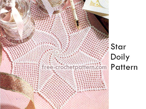 Star Doily Pattern / Crochet - Free Crochet Patterns
