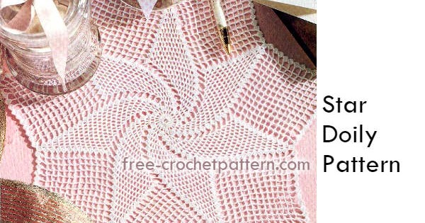 Star Doily Pattern / Crochet - Free Crochet Patterns