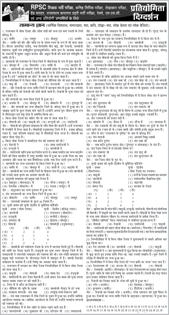 Rajasthan Current Gk ~ Rajasthan GENERAL KNOWLEDGE