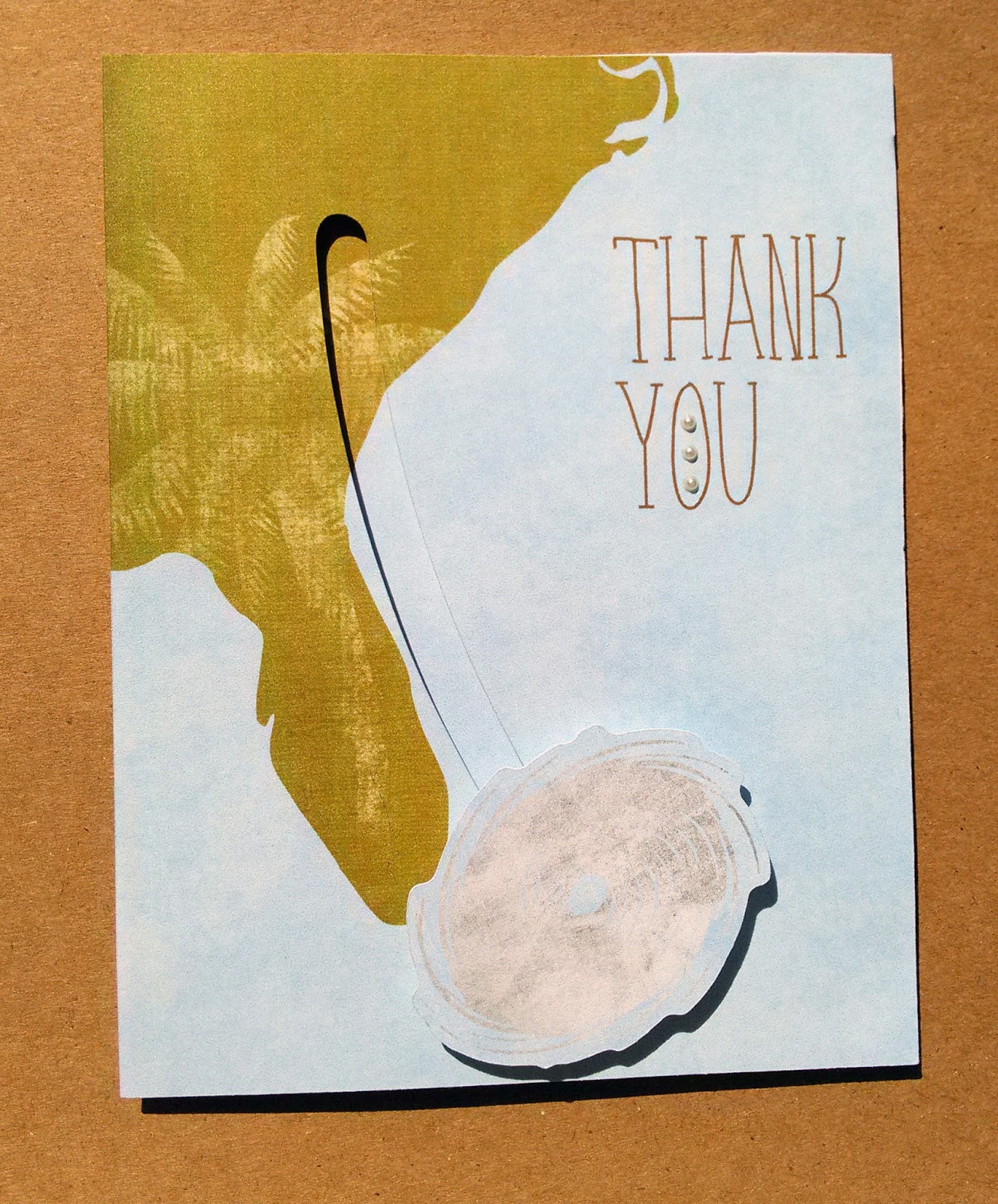 My Little Card Crafts: Hurricane Thank You card