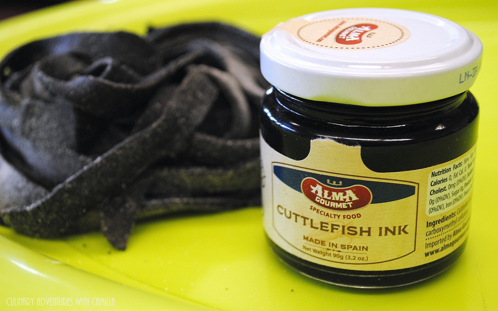 Hand-Rolled, Hand-Cut Cuttlefish Ink Pasta for Bizarre Foods
