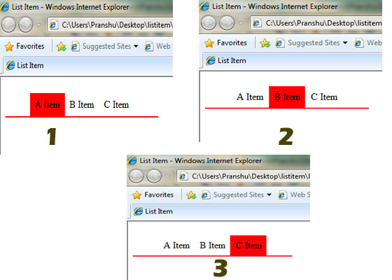 Change Css Class of li in ul onclick