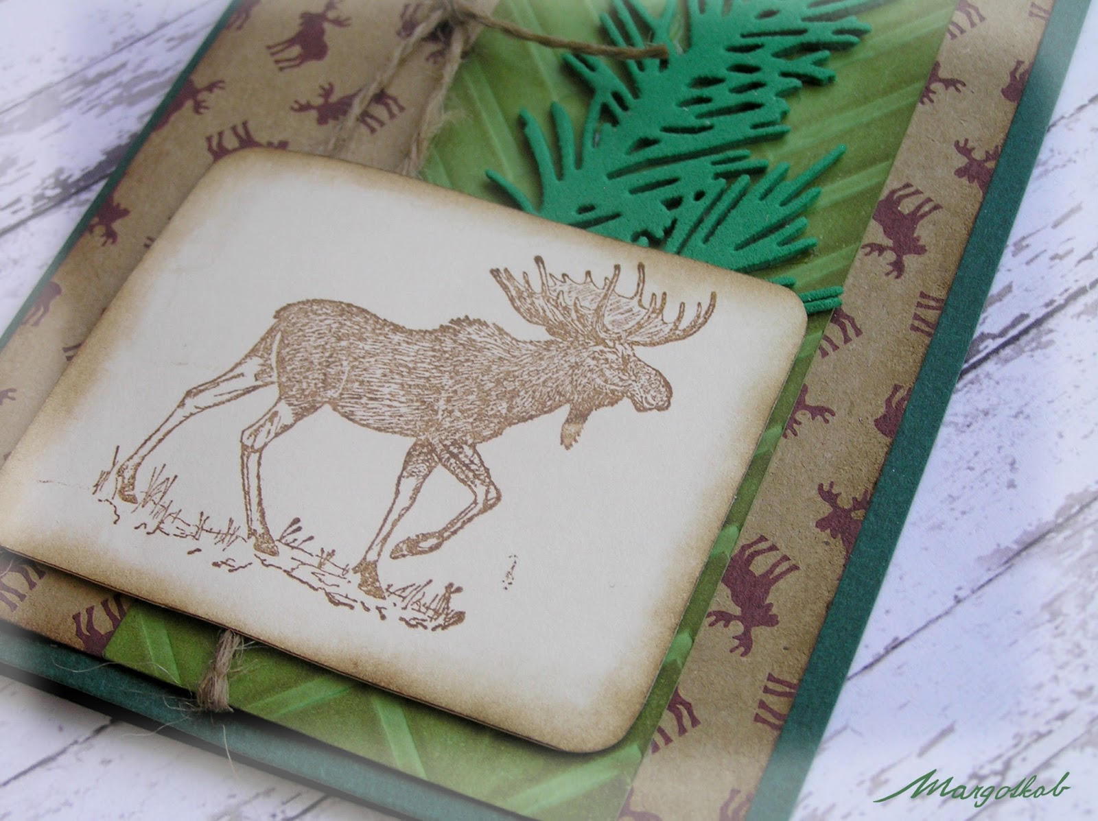 MargotkabCZ: Yellowstone moose card