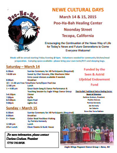 CENSORED NEWS: NEWE Cultural Days at Poo-Ha-Bah Healing Center, Western ...