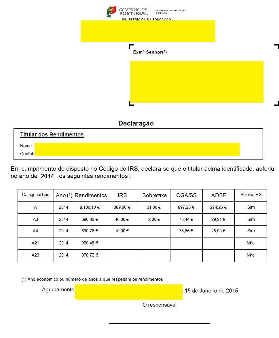 Blog do Assistente Técnico: Declaração Anual de Rendimentos De Um ...