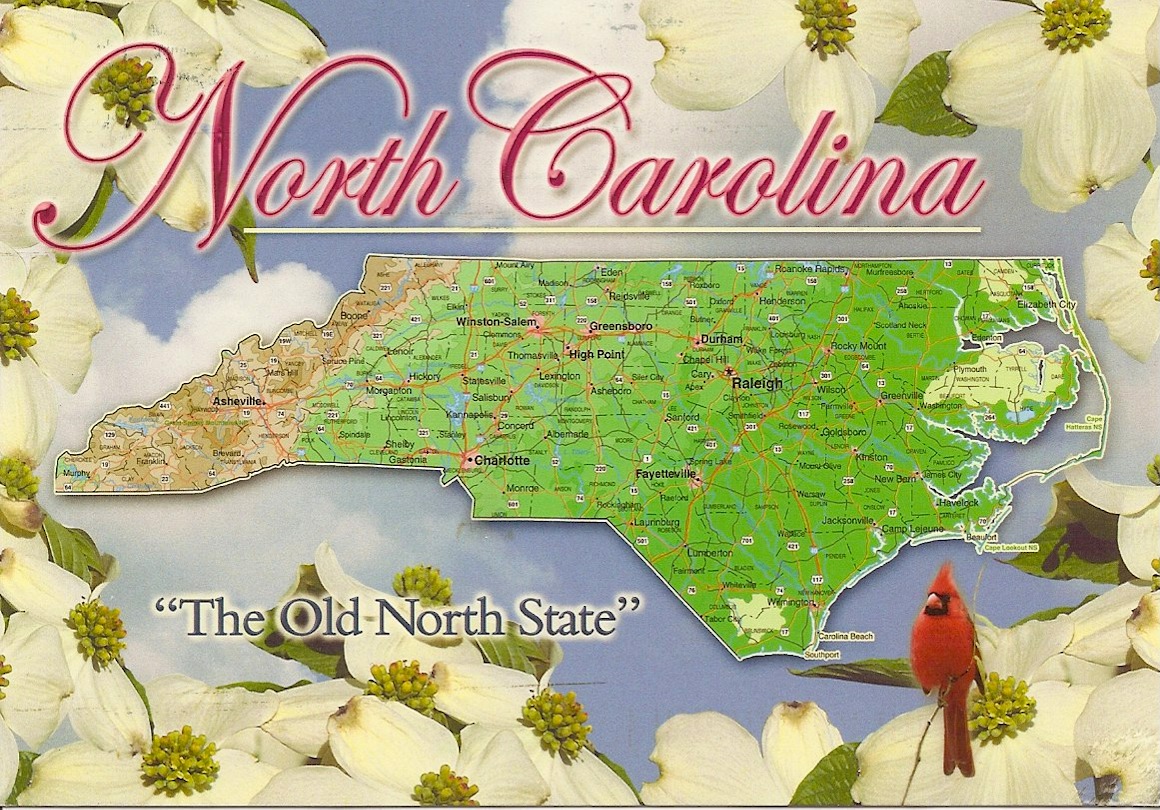 A Collection of Postcards: North Carolina, "The Old North State"