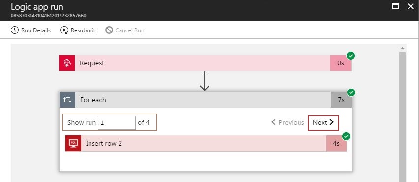 Inserting Multiple Records In On Prem Sql Using Logic App