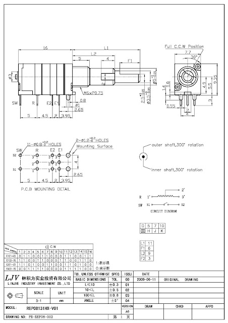 LJV Encoders, Potentiometers & Switch: Dongguan LJV Metal Dual Shaft ...
