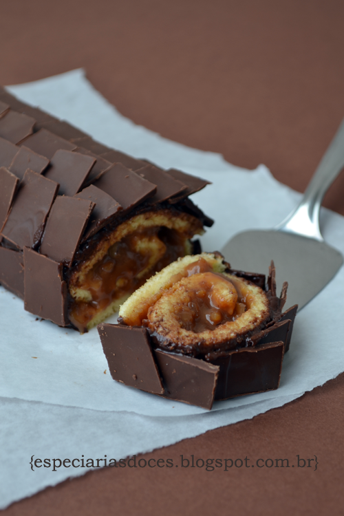 Especiarias doces: Mini rocambole de baunilha com cocada morena e chocolate
