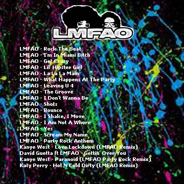 Bloggolog: LMFAO CD Cover (Front and Back)