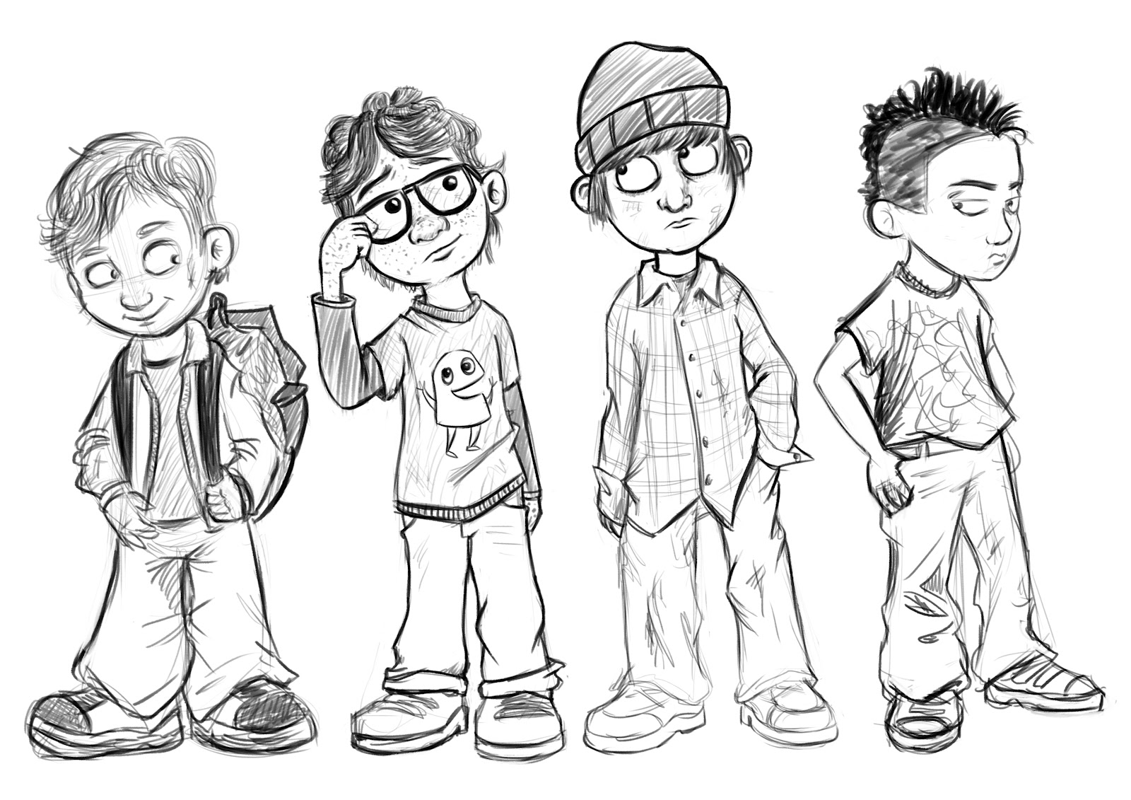 Daniel McCloskey: Recent character sketches