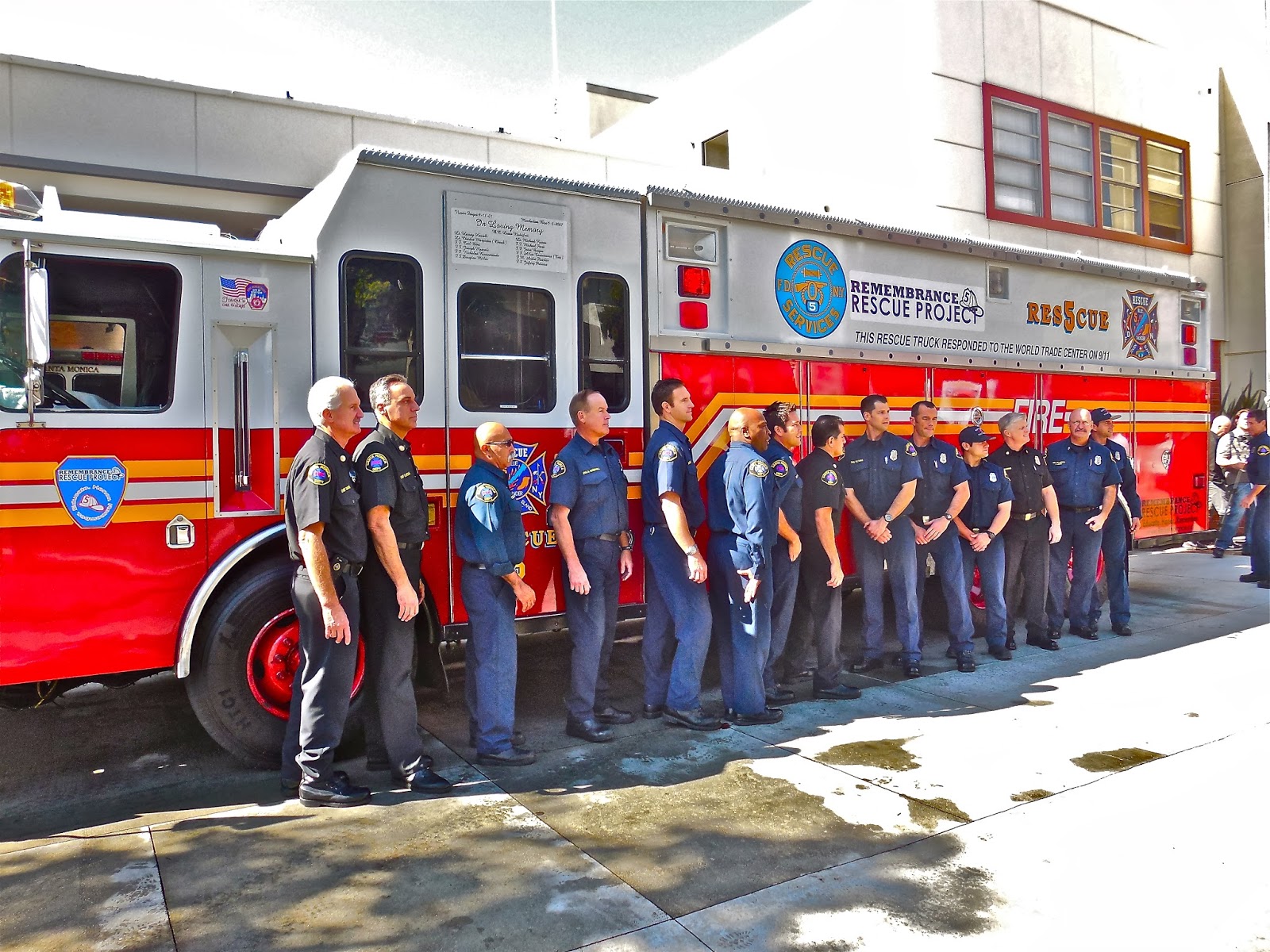 County Recurrent: Historic 9/11 FDNY Rescue 5 Visits Santa Monica