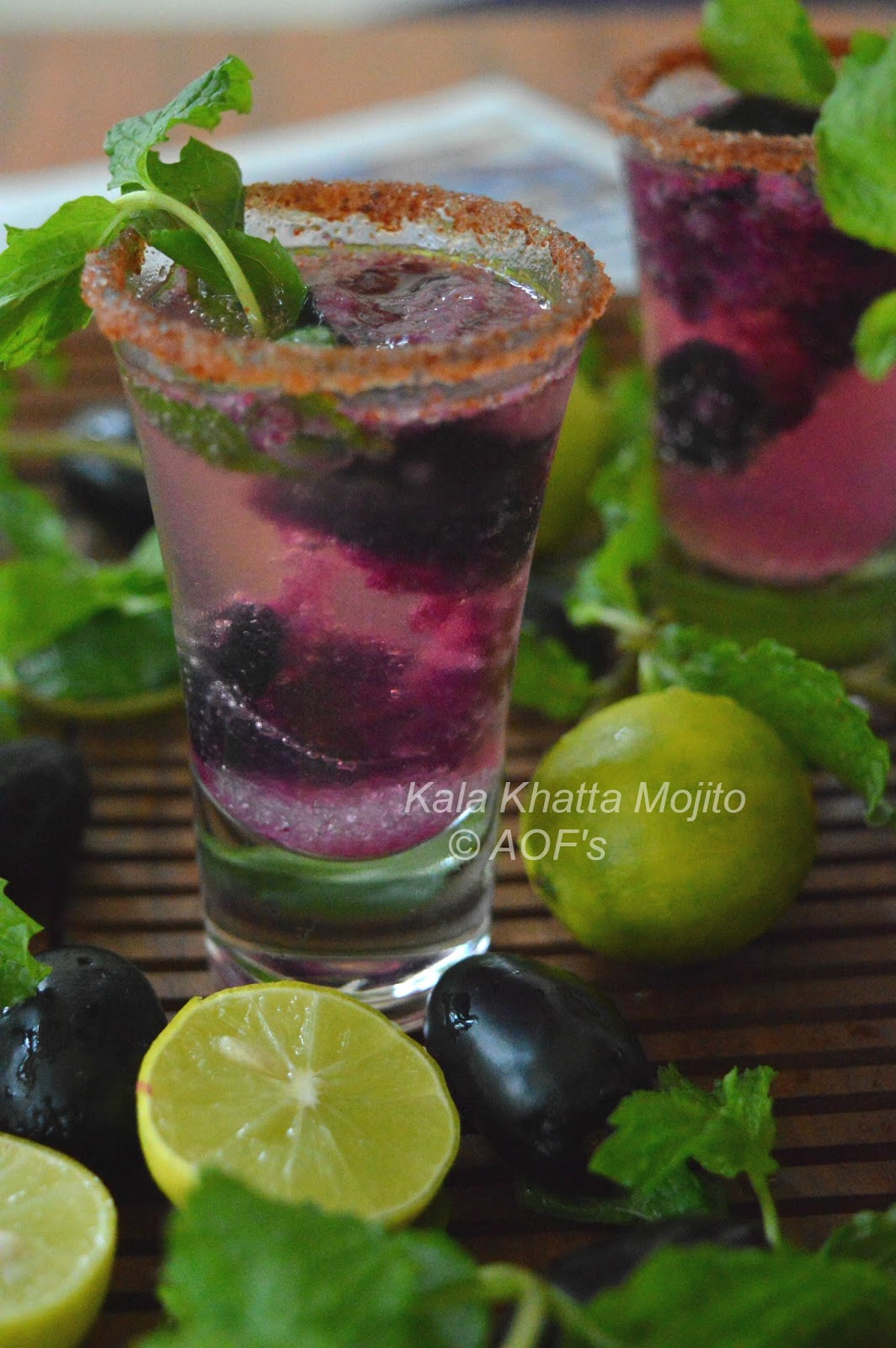 Oriyarasoi - The cosmopolitan Odia's Kitchen !: Kala Khatta (Jamun) Mojito