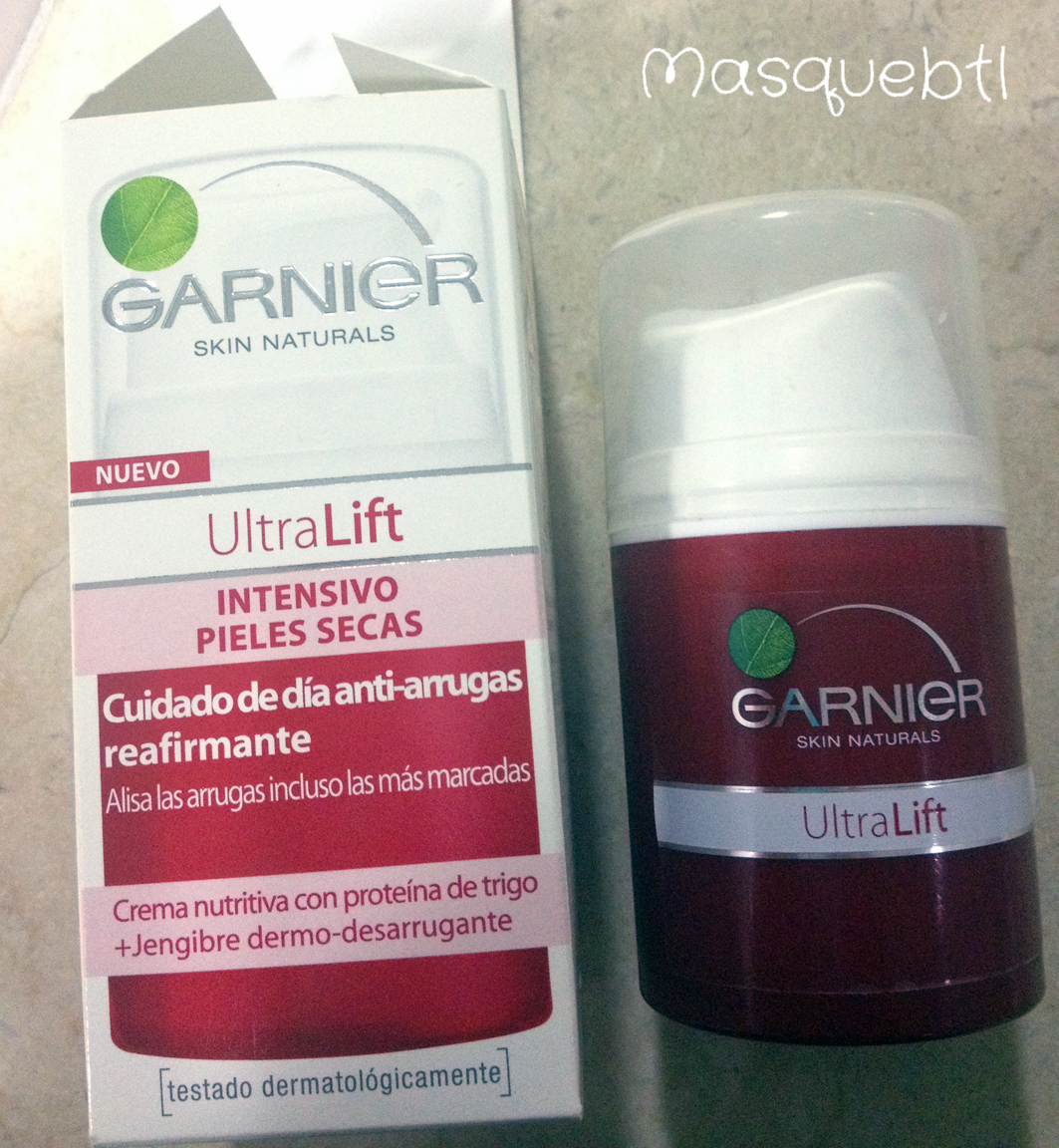 Masquebtl: He probado: Garnier UltraLift Intensivo pieles secas