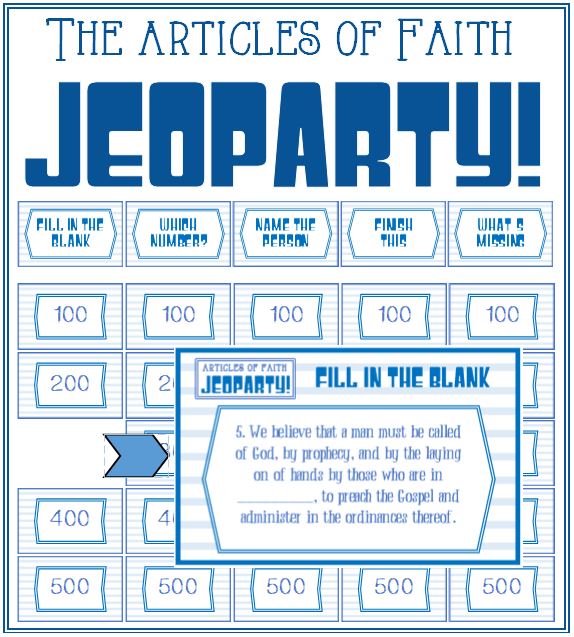 Primary Activity Ideas: Activity Days Faith in God Worksheets