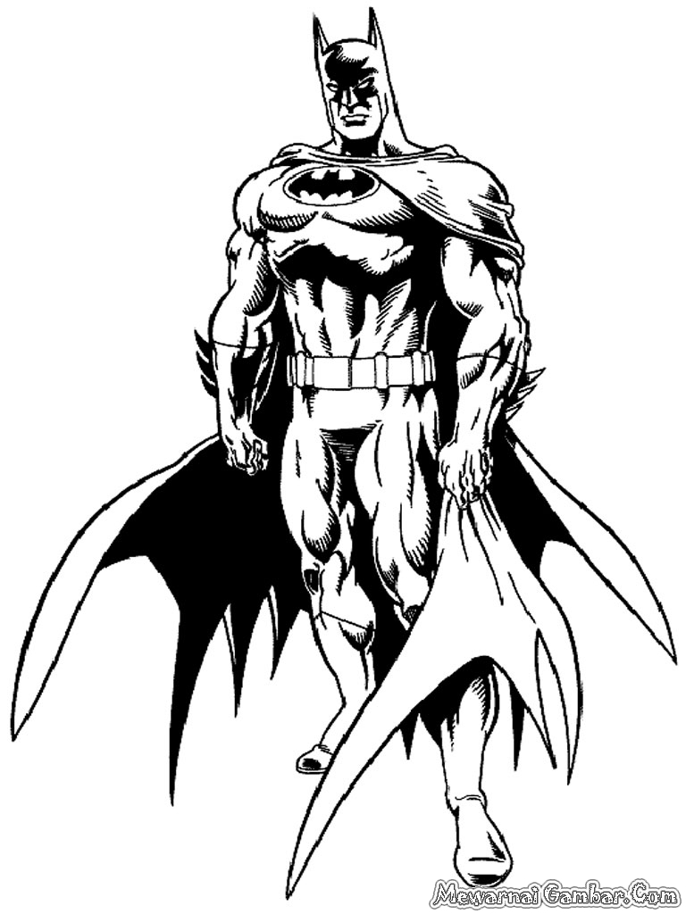 Mewarnai Gambar Batman | Mewarnai Gambar