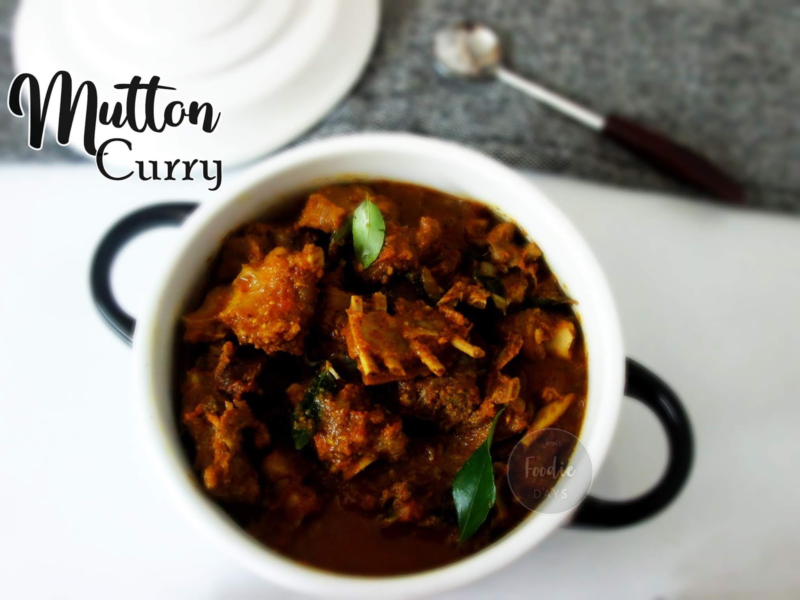 Mutton Curry | Mutton in roasted coconut gravy