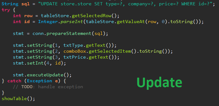 Store Swing In Eclipse Connect Database Insert Update Delete ~ Thế Giới Giải Mã