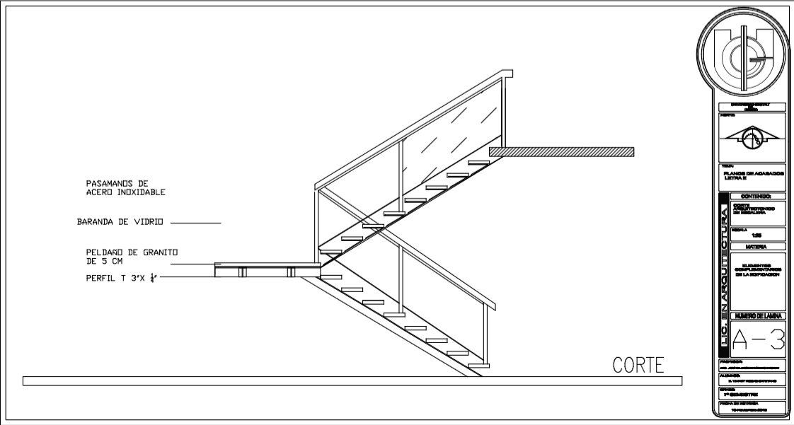 Planos De Escaleras Elementos Complementarios De La Edificación 2015