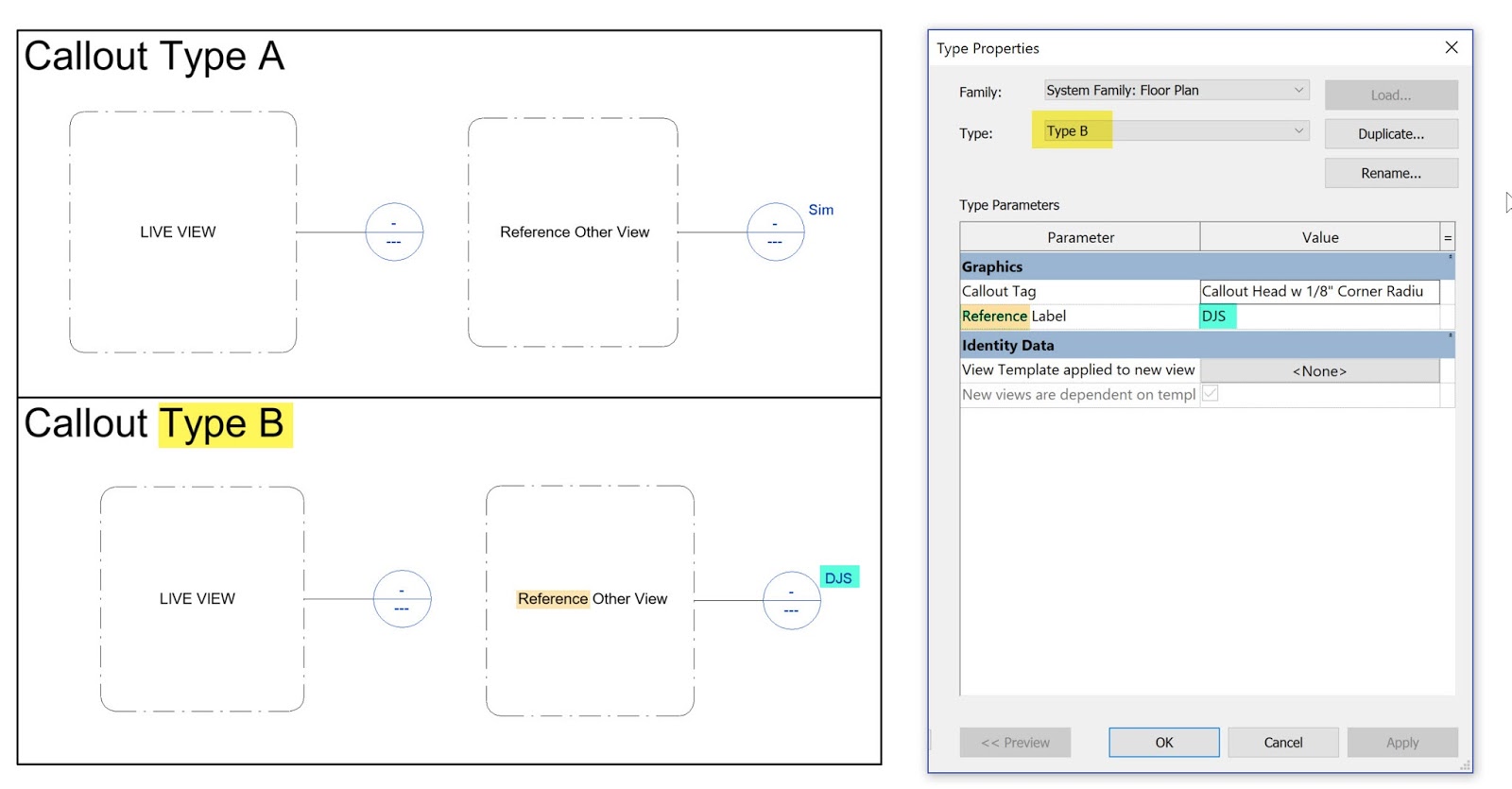 BIM Chapters: Callout and Reference Label