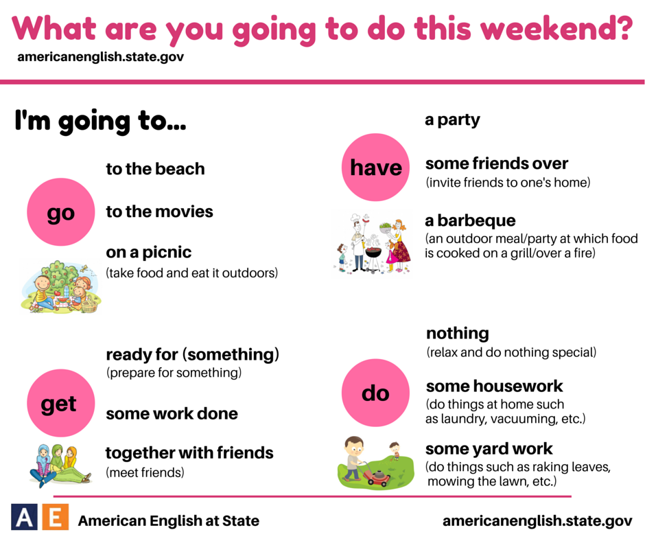 Click on: WHAT ARE YOU GOING TO DO THIS WEEKEND?