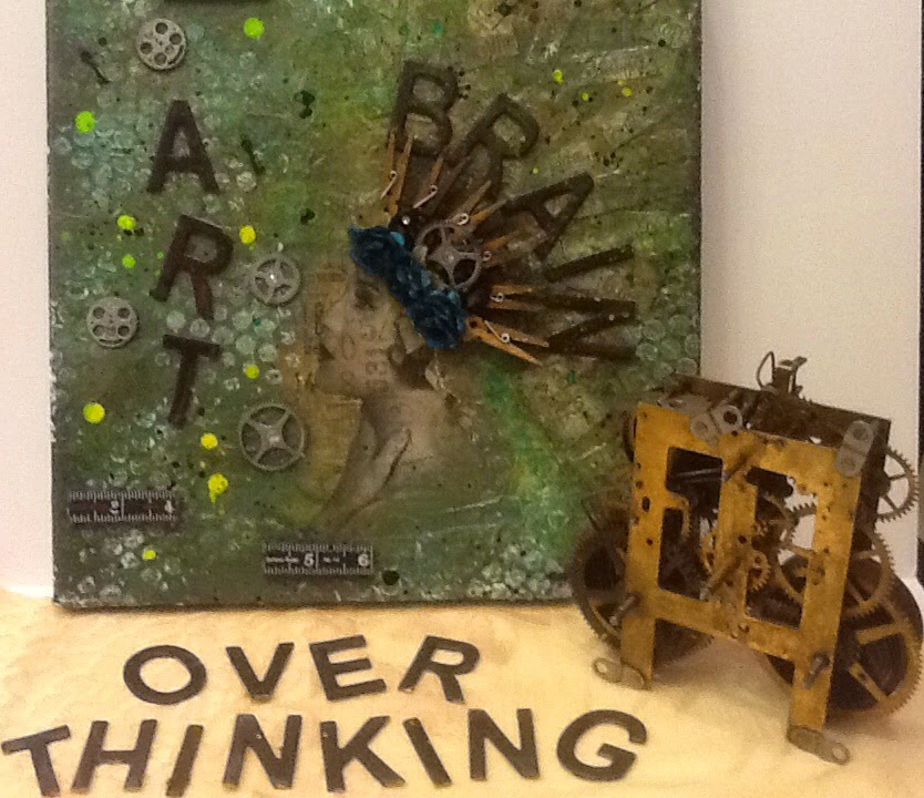 Inspire Scraps of Art : Mixed Media scrambled Brain Art