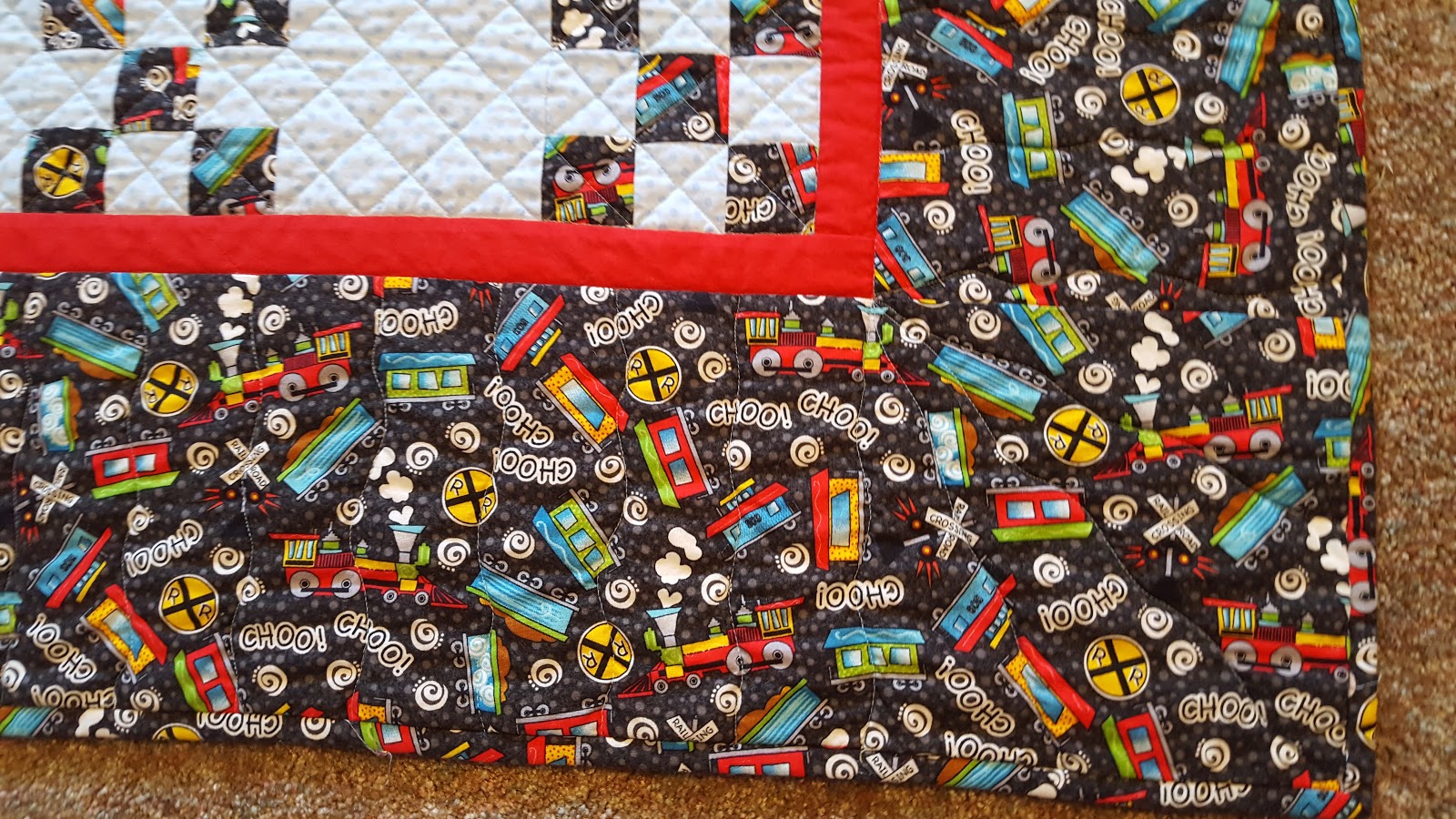 Colleen's Quilting Journey: Choo Choo Train Quilt for Netito