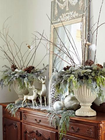 FOCAL POINT STYLING: DECORATING WITH URNS FOR THE HOLIDAYS